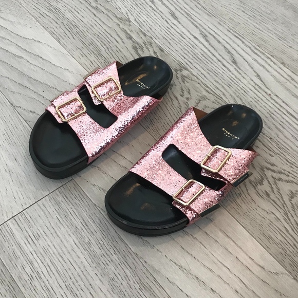 Givenchy | Shoes | Givenchy Pink Glitter Sandals 37 | Poshmark